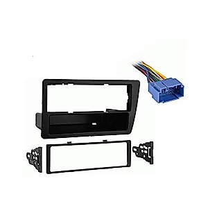 Compatible with Honda Civic 2001 2002 2003 2004 2005 Single DIN Stereo Harness Radio Dash Kit Excluding SI SE