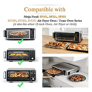 100Pcs Parchment Paper Sheets 12 x 12 inch for Ninja Air Fryer, Nonstick Sheet Pan, Roast Tray, Air Fryer Oven Liners for Bottom Food-Safe Baking Parchment Mat for Ninja Foodi SP101 SP201 SP301