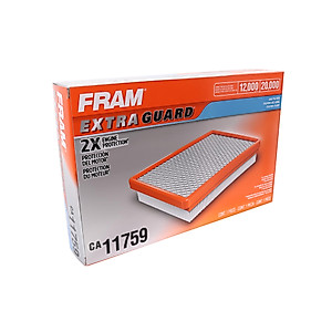 FRAM Extra Guard Flexible Rectangular Panel Engine Air Filter Replacement, Easy Install w/Advanced Engine Protection and Optimal Performance, CA11759 for Select Mercedes-Benz Vehicles