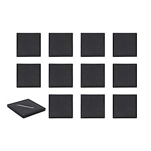 12PK Streak Plates for Minerals Testing - Off-Black Unglazed Porcelain - Eisco Labs
