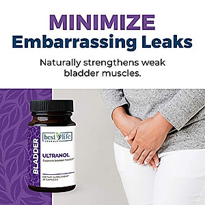 Ultranol Total Bladder Support - Natural Cranberry Supplement for Urinary Health, Overactive Bladder Control, Incontinence - Reduces Leaks and Urgency - 1 Bottle - 30 Capsules