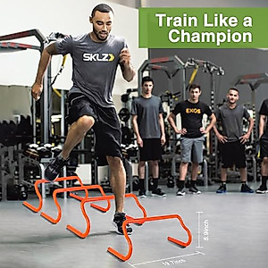 Ambifirner Agility Training Equipment Set - Agility Ladder(12 Rungs/20ft), 4 Speed Hurdles, 12 Training Cones, Jump Rope, Parachute for Speed/Soccer/Football Training with Carry Bag