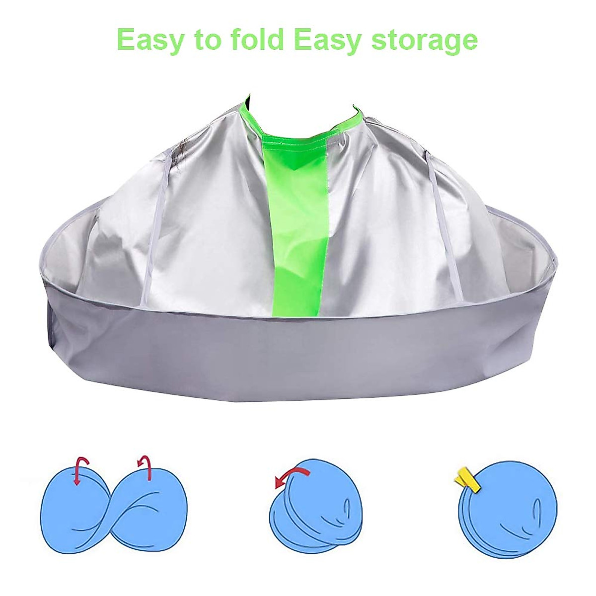 SZHSTC Professional Hair Cutting Cape Salon Barber Cape Waterproof Haircut Umbrella Catcher Hairdresser Gown Apron Men Women Hairdressing Supplies