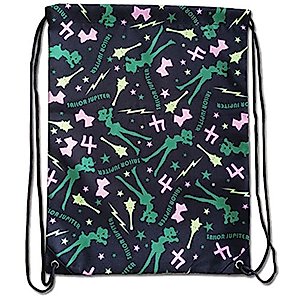 Sailor Moon Drawstring Backpack - Sailor Jupiter Pattern