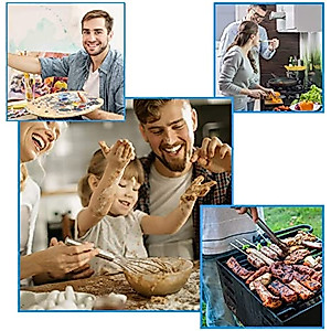 Homsolver Waterproof Apron,35" Heavy Duty Rubber Vinyl Dishwashing Apron,Lab Industrial Chemical Butcher Apron,Dish Apron