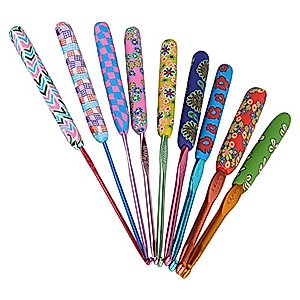 Coopay Warm Crochet Hooks for Grandmother, Art Aluminum Soft Grip Crochet Needles for Crocheting, Knitting Hook for Crochet Yarn Craft - Premium Knitting & Crochet Supplies