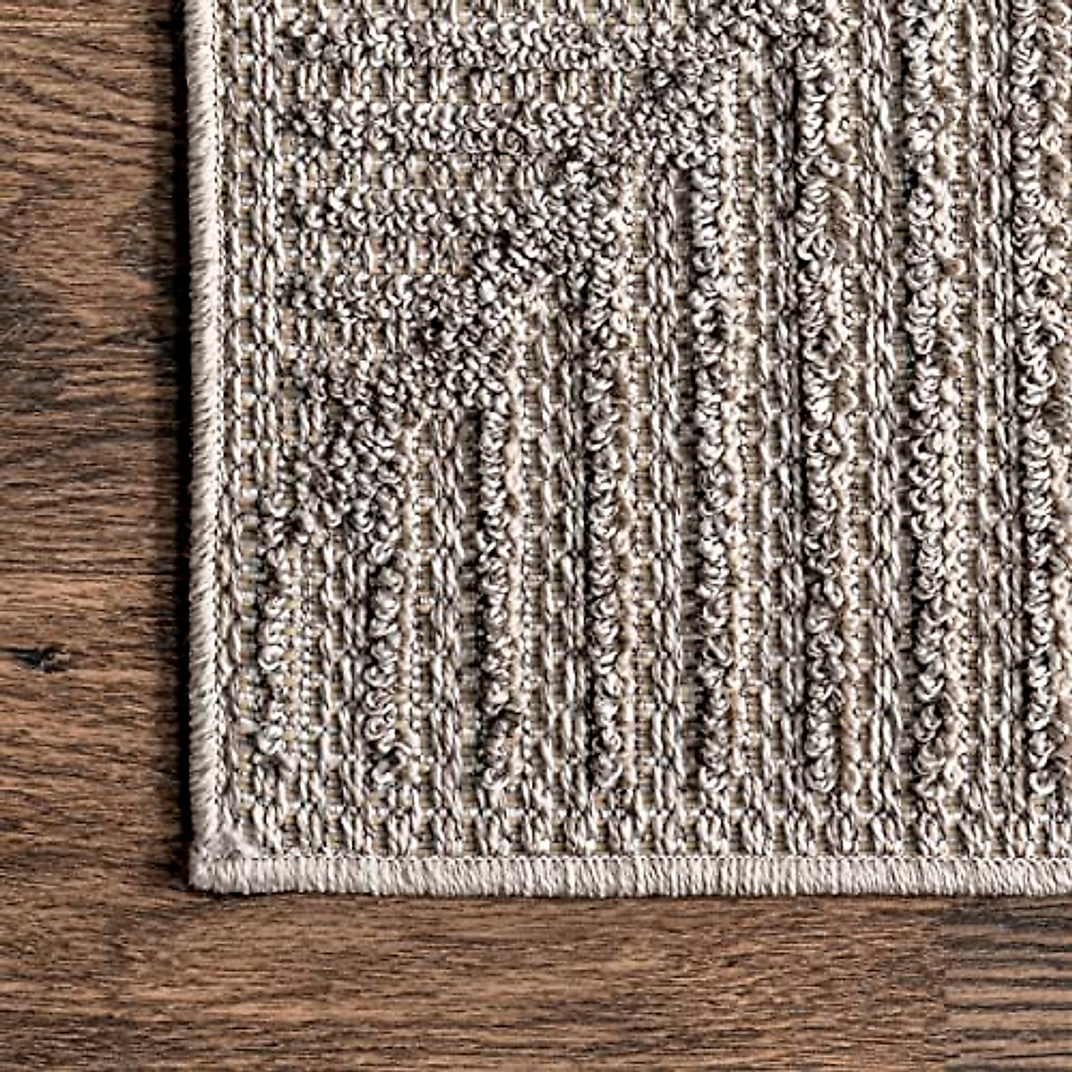 nuLOOM Katherine Moroccan High-Low Indoor/Outdoor Area Rug, 8' x 10', Gray