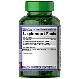 Puritans Pride Saw Palmetto Extract, Supports Urinary Function and Promotes Prostate heatlh, 180 Count