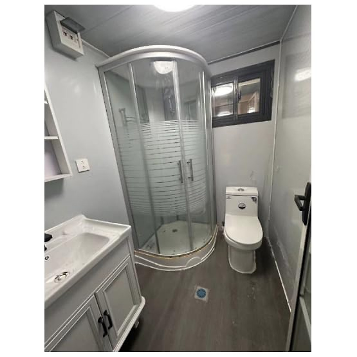 Expandable Prefabricated Container House with Lockable Windows and Doors for Camping, Storage, Outdoor Living (20 Feet), Prefab House for Living, Container House with 2 bedrooms