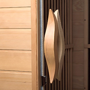 Durasage 2-Person Carbon Infrared Sauna - Canadian Hemlock Wooden Sauna - 1700 Watts - Bluetooth, FM Radio & USB Input