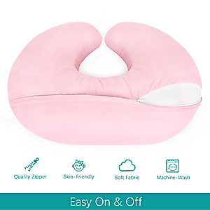 Biloban Nursing Pillow Cover 2 Pack Fit Boppy Nursing Pillow Breathable & Skin-Friendly Nursing Pillow Slipcovers for Breastfeeding Mom Comfortable & Machine Washable Nursing Pillow Covers