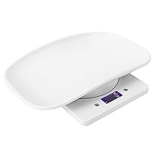 Digital Pet Scale, Animal Scales Platform Accurately Baby Weighing Tray Mini Precision Gram Weight Balance Multifunction LED Weights Tool Blue Backlight for Kitten Puppy Hamster Little Bird Toddler