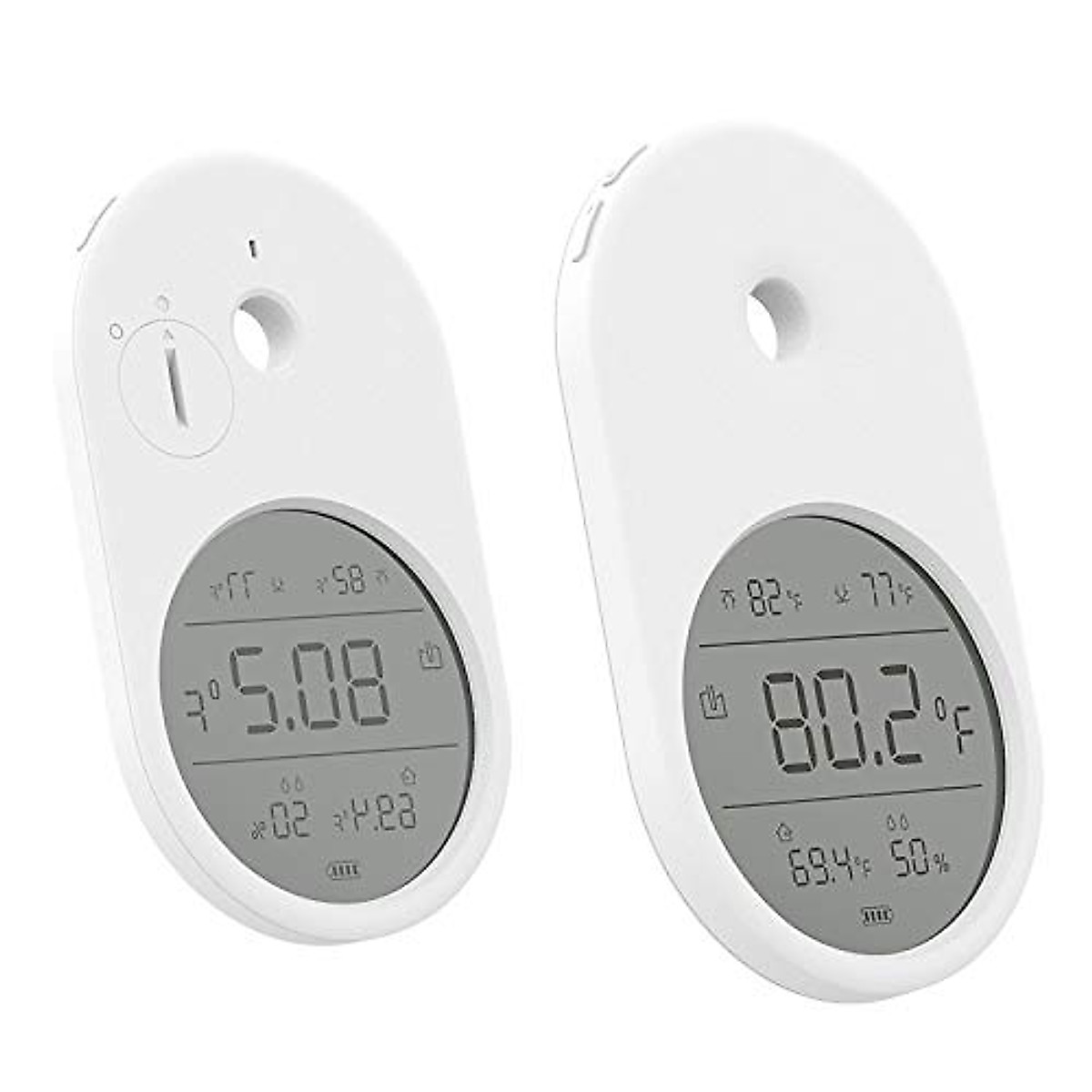 LCD Digital Aquarium Thermometer,Fish Tank Water Terrarium Temperature for Fish and Reptiles,Room Temperature,Indoor Humidity 3 in1(Fahrenheit)