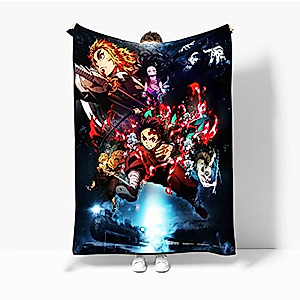 ESRBSO Anime Blanket,Thicker Flange Throw Blanket, Comfortable and Warm Blanket for Indoor or Outdoor Sports50×60inch