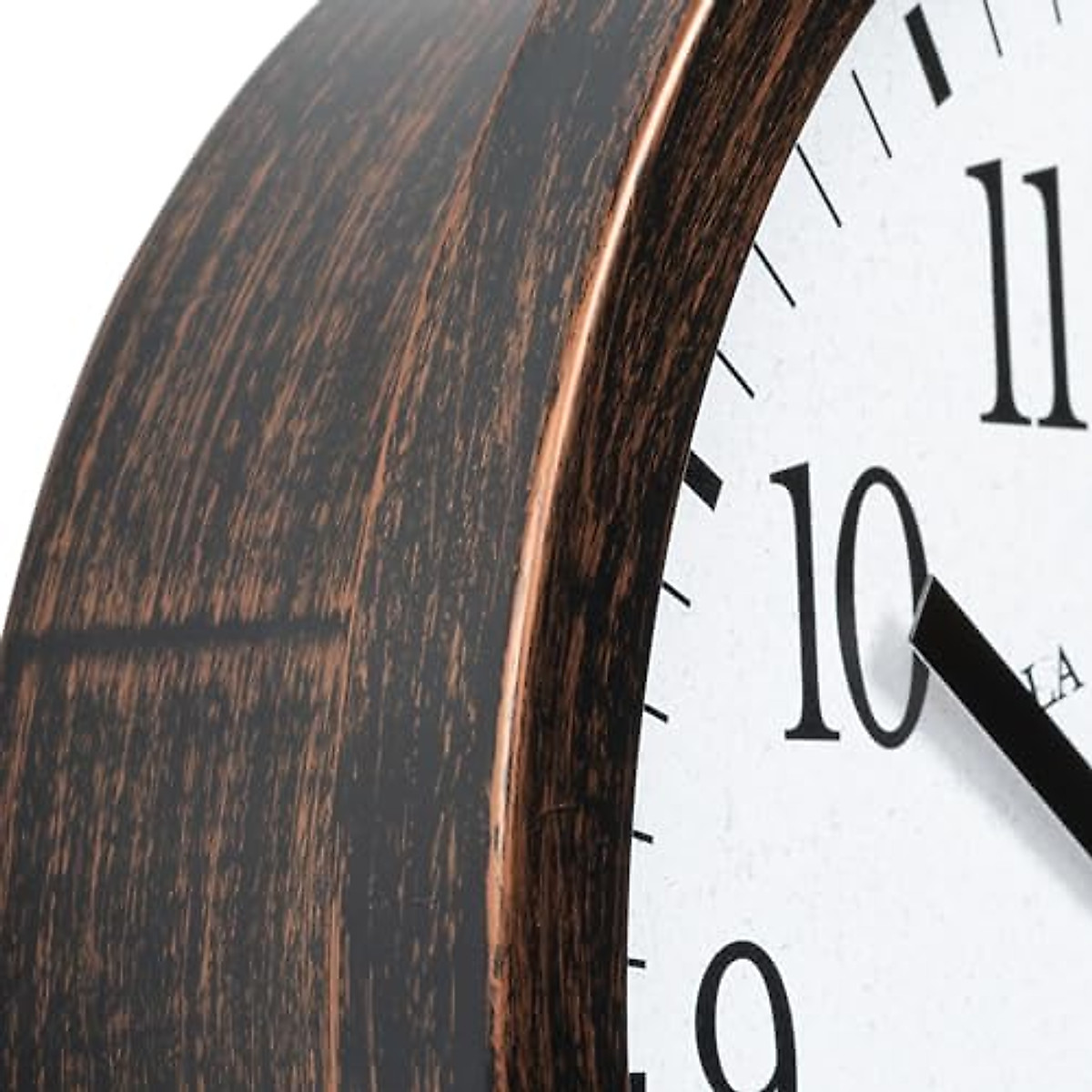 La Crosse Clock 404-3825HC 9.80-Inch Quartz Analog Wall Clock with Hidden Compartment