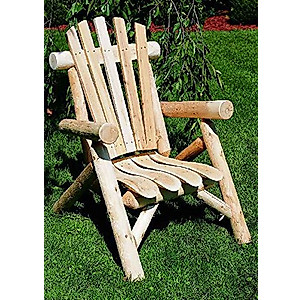 Lakeland Mills Cedar Log Patio Lounge Chair Set of 2