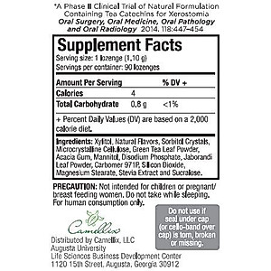 MighTeaFlow Sugar Free Dry Mouth Lozenges with Xylitol/Stevia, Light Mint, Clinically Tested by Dental Professionals, NO Artificial Flavors/Colors, NO Aspartame,and NO Titanium Dioxide
