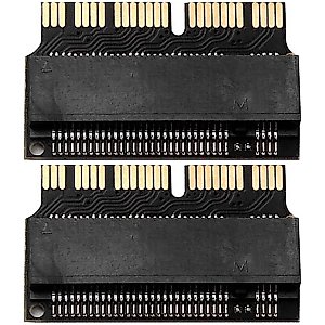 DKARDU NGFF M.2 nVME SSD Adapter Card for MacBook, Upgrade for MacBook 2013-2017 Convert, M.2 PCI-e NVME SSD Replace for MacBook SSD MZ-JPU128T/SD6PQ4M-128G, 2 PCS