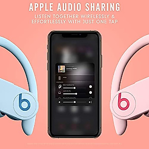 Beats_by_dre Beats Powerbeats Pro Wireless Earbuds - Class 1 in-Ear Bluetooth Headphones with Bonus Cleaning Cloth - Glacier Blue