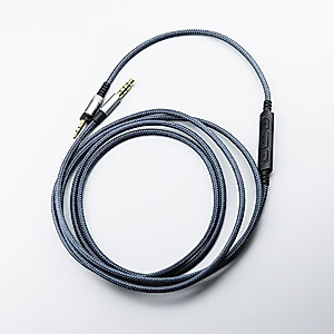 NewFantasia Headphone Cord Audio Cable with Lock Connector for Sennheiser Momentum, Momentum 2.0, Momentum 3, HD1 Headphone, Remote Volume Control Mic for Samsung Galaxy Huawei Android Phone