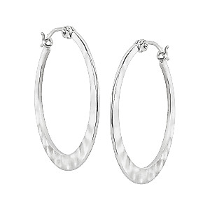 Silpada .925 Sterling Silver Hoop Earrings for Women, Jewelry Gift Ideas, 'Full Circle'