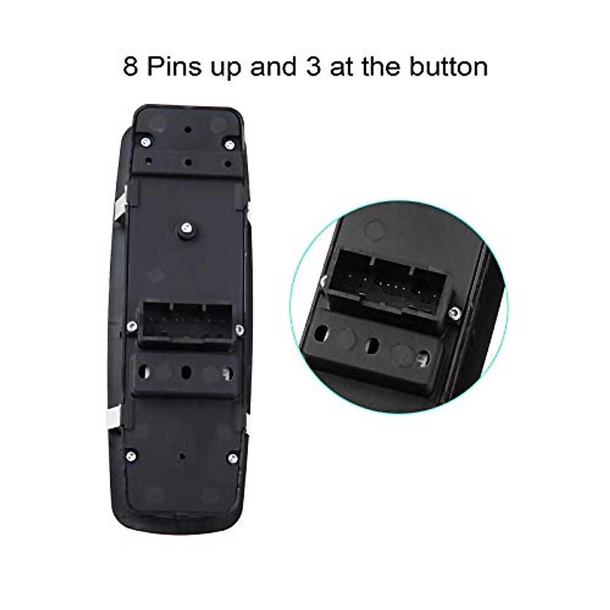 Master Power Window Switch 68231805AA - Front Left Driver Side, Replacement for Chrysler 200 300 Dodge Charger Ram 4 Door Replace 68139805AB 68139805AA 56046823AC