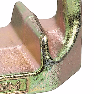 Peakworks Durable, Steel Anchorage W 5/8" Hole, Silver/Brass, Standard, V8221112