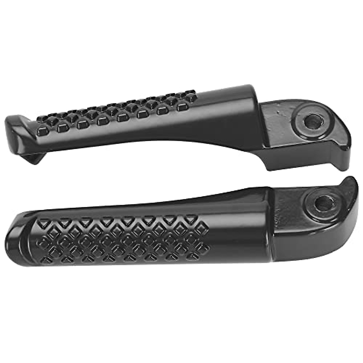 YOXUFA Foot Pegs Footrest Bracket Set for Coleman CT200U Trail 200 CT200U-EX BT200X CT100U CC100X 100cc 3.0hp 196cc 6.5hp Powersports Mini Bike Left Right 2 Pack Parts Black