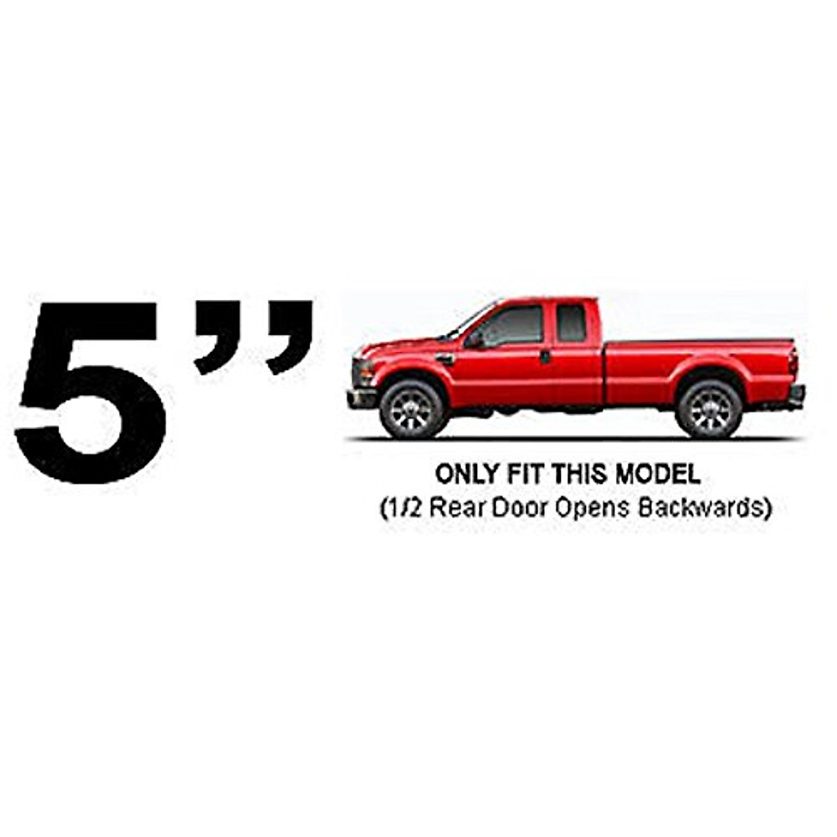 VXMOTOR for 99-16 Ford F250 SUPERDUTY Super/Extended CAB - Heavy Duty 5" Matte Black Oval Side Step NERF Bars Rail Running Boards