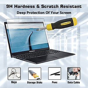 Anti Blue Light Tempered Glass Screen Protector Designed for MacBook Pro 13 Inch(2016-2022 M2/M1) & MacBook Air 13 Inch(2018-2021, M1) Eye Protection Blue Light Blocking Tempered Glass Shield