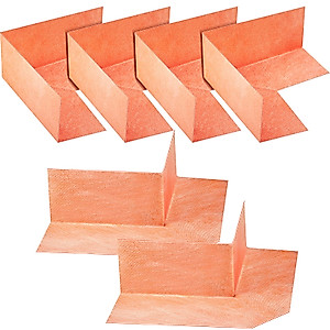 6 Pcs Waterproofing Seal Kit, 4 Inside Waterproofing Membrane and 2 Pcs Outside Waterproofing Corner Polyethylene Shower Corner Seamless Membrane Corner for Bathroom Bathtub Walls and Surrounds
