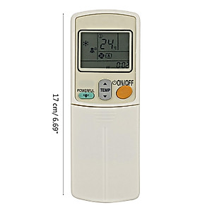 Universal Remote Control for Air Conditioner Easy to Use and Compatible for ARC423A2 423A1 423A3 423A13 423A18 Remote Control with LCD Display for