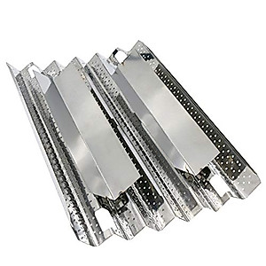 Hisencn Repair Kit for Costco Kirkland 720-0432, Nexgrill 720-0193, 720-0432 Gas Grill Models, Grill Burner Tube Pipe, Heat Plate Tent Shield Burner Cover, Igniter Electrode Replacement Parts