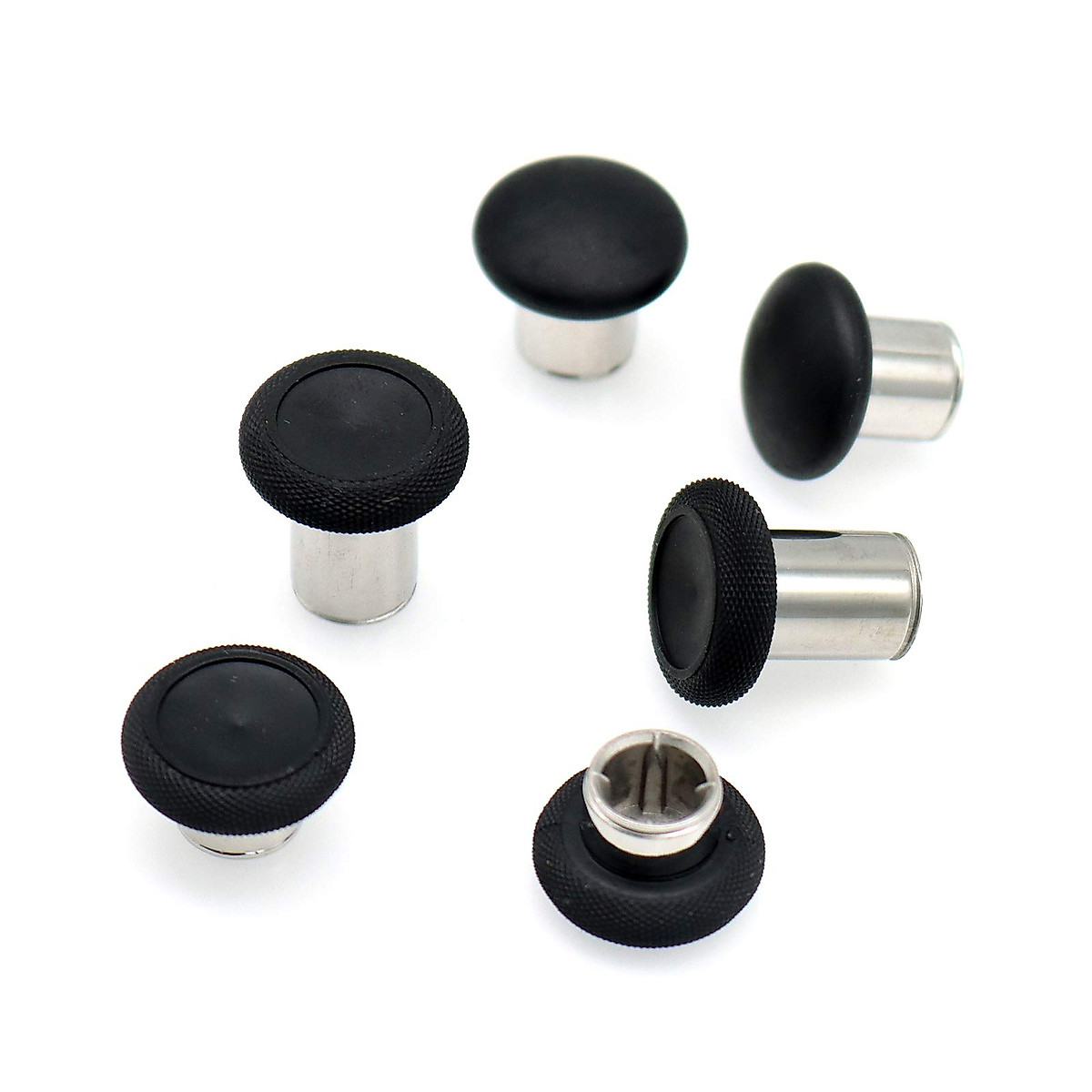 Deal4GO 6 Pack Swap Magnetic Thumbstick Set Replacement for Xbox One Elite Controller Analog Sticks Black