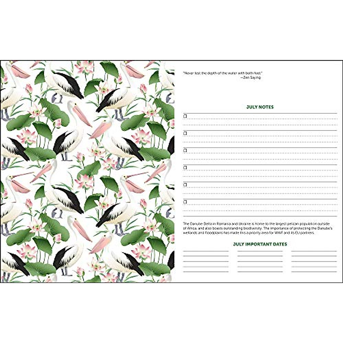 WWF Giraffes Monthly Planner 2021, 7.5" x 9.75" Spiral Bound