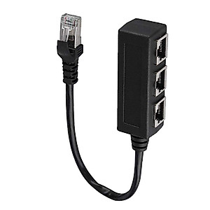 Network Splitter Adapter Network Adapter Ethernet Splitter, thernet Cable Adapter, for Router TV Box
