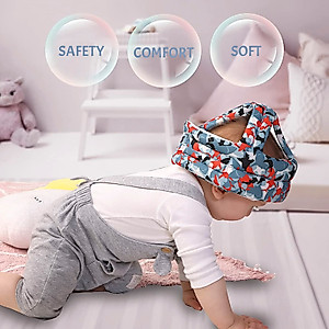 Cute Baby Safety Helmet Toddler Head Protection Adjustable Baby Bumper Hat Head Cushion Helmet Bumper Bonnet