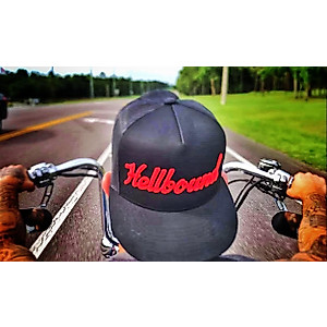 RED DEVIL CLOTHING Hellbound Mens Trucker Hats | Mesh Baseball Snapback Cap | Adjustable Mesh Back Cooling Cap