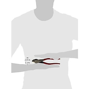 Klein Tools D228-8 Pliers, Made in USA, Diagonal Cutting Pliers with Short Jaw and Beveled Knives, High-Leverage Color-Coded Wire Cutters, 8-Inch