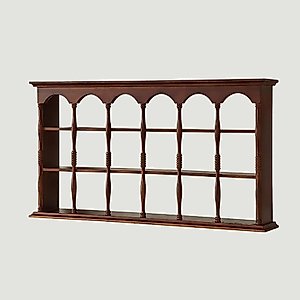 SUZEPER Vintage Coffee Mug Display Rack,Wall Mountable handicrafts Storage Holder,Shadow Box Display Rack,Wall or Desk top Coffee and Tea Cup Elegant Display for Bedroom,Kitchen,Living Room