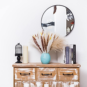 Pampas Grass 100Pcs Dried Pampas Grass Decor Fluffy Pompous Grass Mini Dried Flower Bouquet for Boho Home Decor