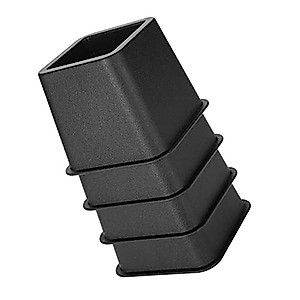 DOITOOL 4pcs Table Leg Protectors Silicone Table Protector Carpet Protector for Furniture Legs Heavy Duty Furniture Lifter Mattress Risers Square Bumper Protective Agent Heightener Floor