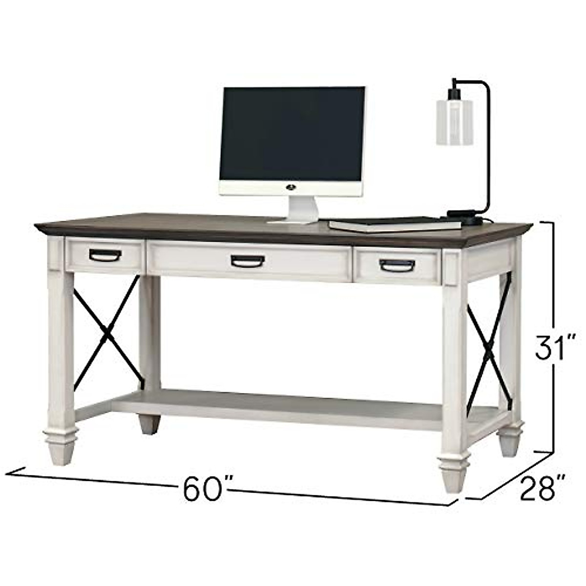 Martin Furniture Writing Table, White