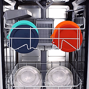 Sophico 2 Cup Round Silicone Storage Cover Lids Replacement for Anchor Hocking and Pyrex 7200-PC Glass Bowls (Container not Included) | Mix | 4 Pack