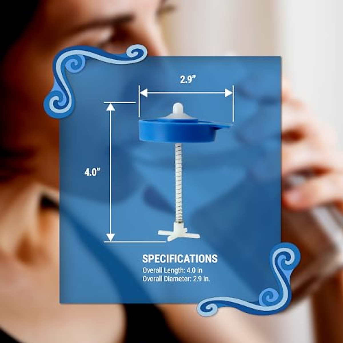 TERA PUMP TRDNC100 Reusable NO-Splash Cap for 5 Gallon Water Bottle and Water Dispensers Without Probe