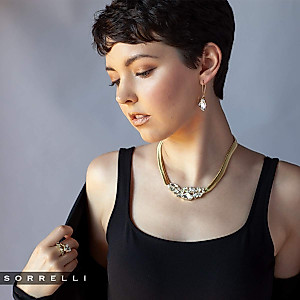 Sorrelli Perfectly Pretty Band Ring, Bright Gold-Tone Finish, Crystal