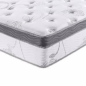 Sleeplace Hybrid Spring Mattress, King, White