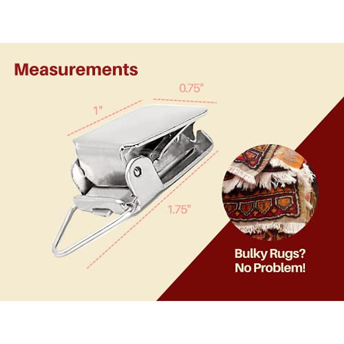 Hanging Clips Pack of 10 Triangle Back Medium Power for Tapestry Small Rugs,Towel, Shawl and Paintings by Wise Linkers …