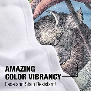 LOGOVISION Where The Wild Things are Lightweight Baby Blanket, 30"X40", Cover Art Unisex for Infants Girls & Boys