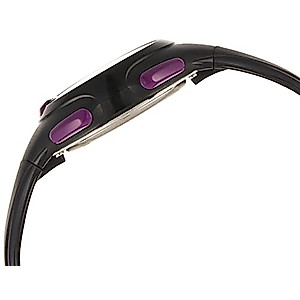 Timex Women's T5K523 Ironman Essential 10 Mid-Size Black/Purple Resin Strap Watch